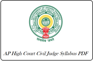 AP High Court Civil Judge Syllabus 2025 (Download) Exam Pattern PDF @ hc.ap.nic.in