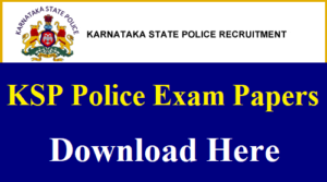 Karnataka Police Constable Previous Question Papers (Download) KSP ...