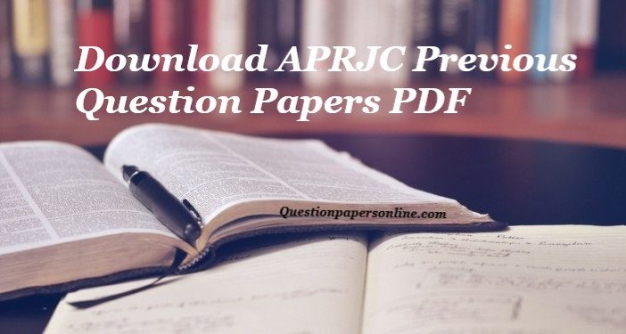 APRJC Previous Question Papers (PDF) APRJC Model Question Papers Download