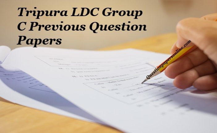 JRB Tripura LDC Group C Previous Question Papers PDF Download