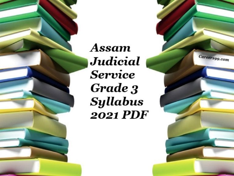 Assam Judicial Service Grade 3 Syllabus 2025 (Download) AJS Exam ...