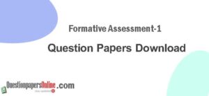 AP FA1 Hindi Question Papers 2025 (CBA1) 6th,7th,8th,9th,10th Class