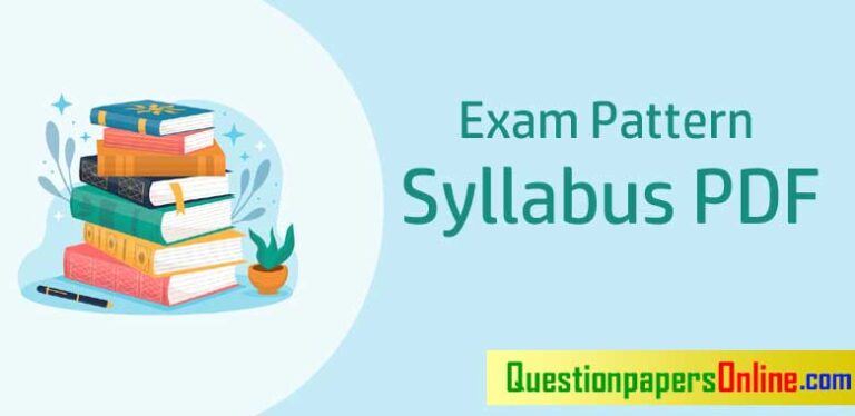 UPSC Drug Inspector Syllabus (PDF) Exam Pattern Updated